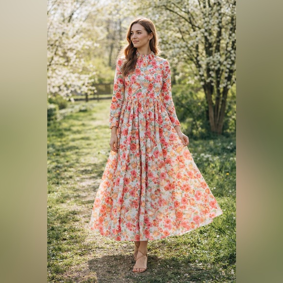 Dainty Jewells | Dresses | Dainty Jewells Spring Floral Print Maxi ...